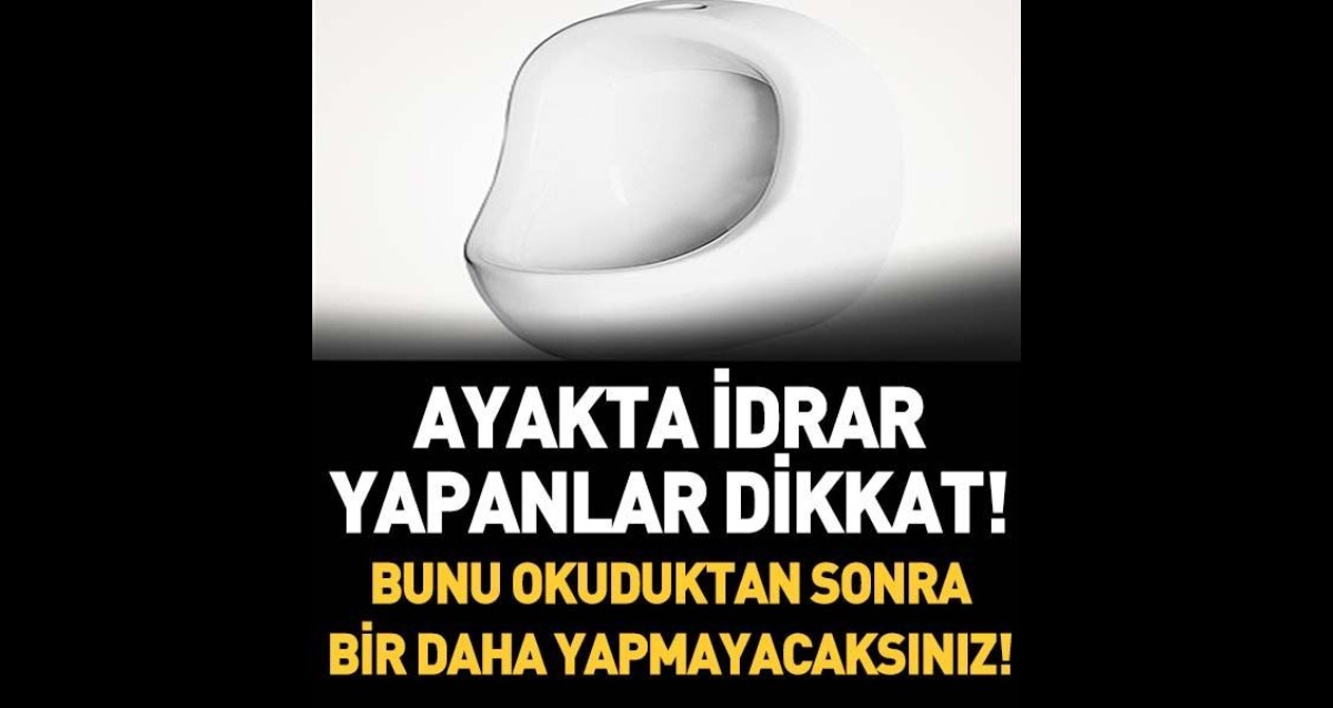 okuyun ve okutun! Ayakta idrar yapmak